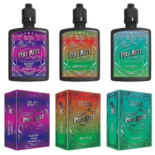 Pod Mist 40ml – Premium Midfill E-Liquid Range | Electric Storm E-Cigs Ltd